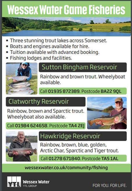 Reservoir Game Fishing Somerset | Sutton Bingham, Clatworthy, Hawkridge ...